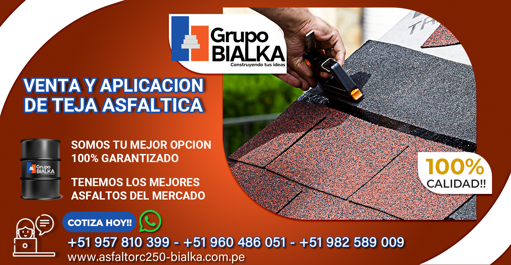GRUPO BIALKA | Venta de teja asfaltica en lima peru.